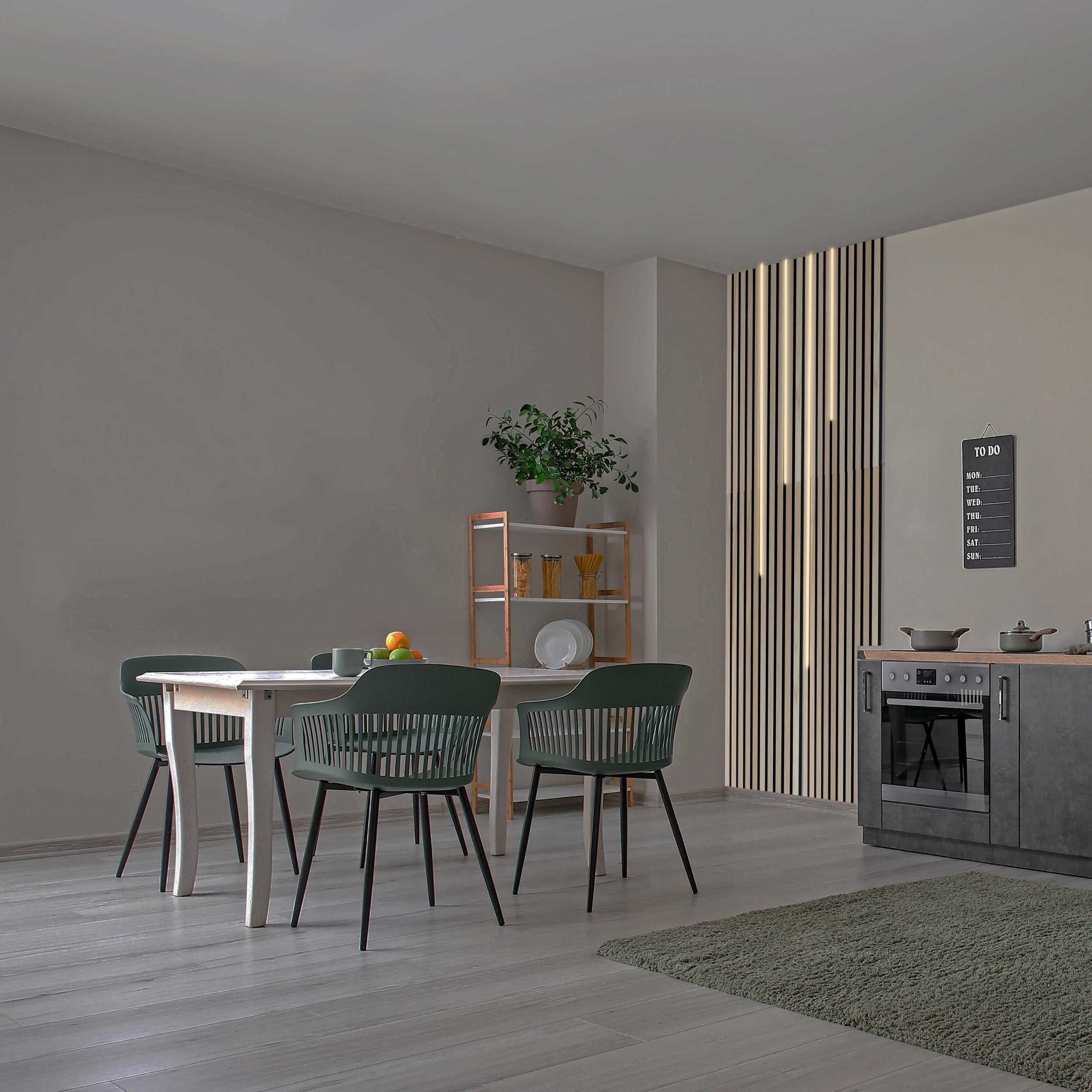 PROVISTON Akustik Wandpaneel 600 x 1200 mm | Eiche Natur MDF Akustik 3D ...