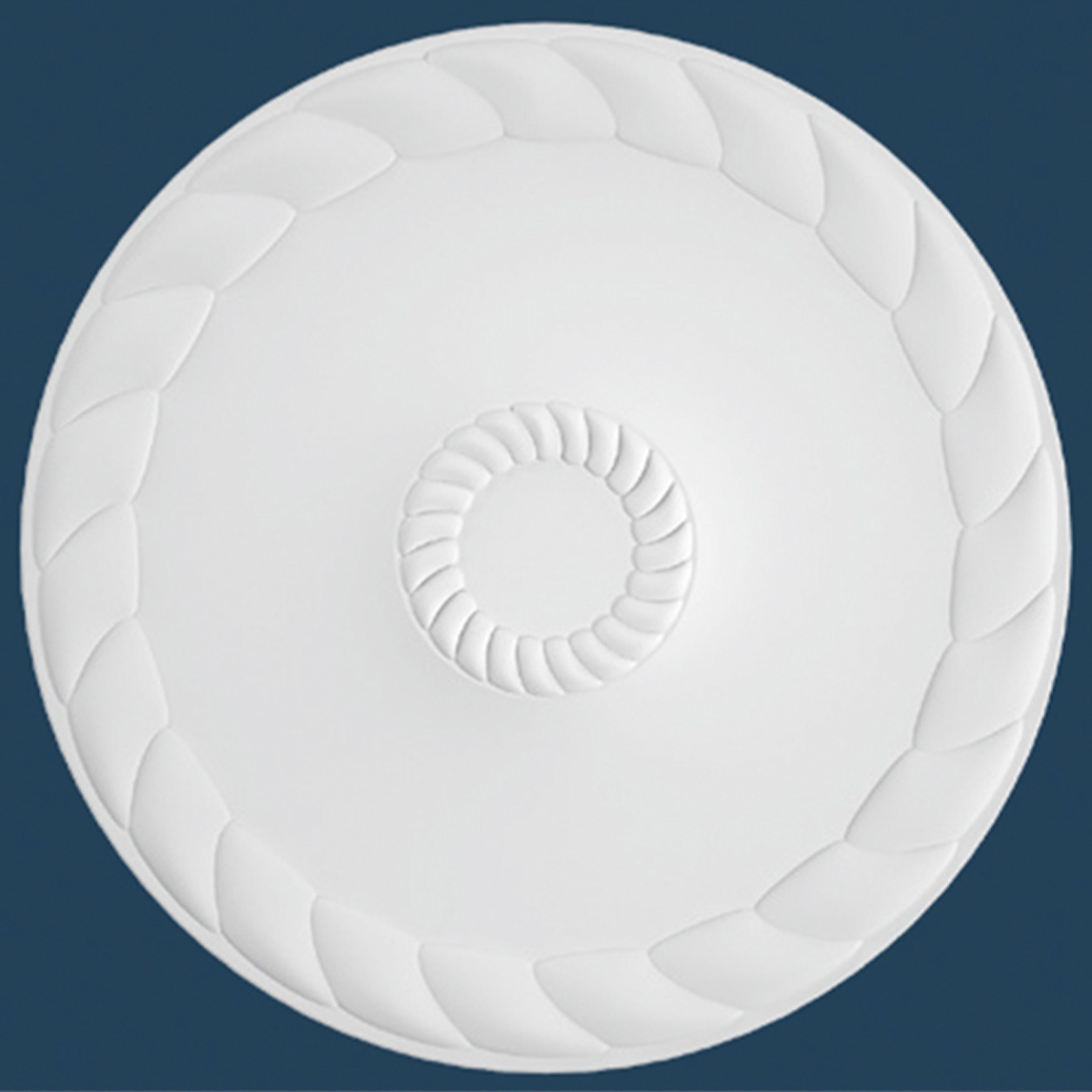 Marbet | Deckenrosette "R22" | Ø 60 cm | Styropor | weiß | Stuckrosetten | Stuck für Innen ...