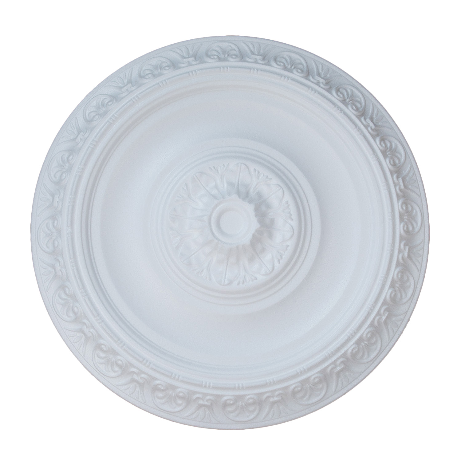 Marbet | Stuckrosette "R20" | Ø 40 cm | Styropor | weiß | Stuckrosetten | Stuck für Innen ...