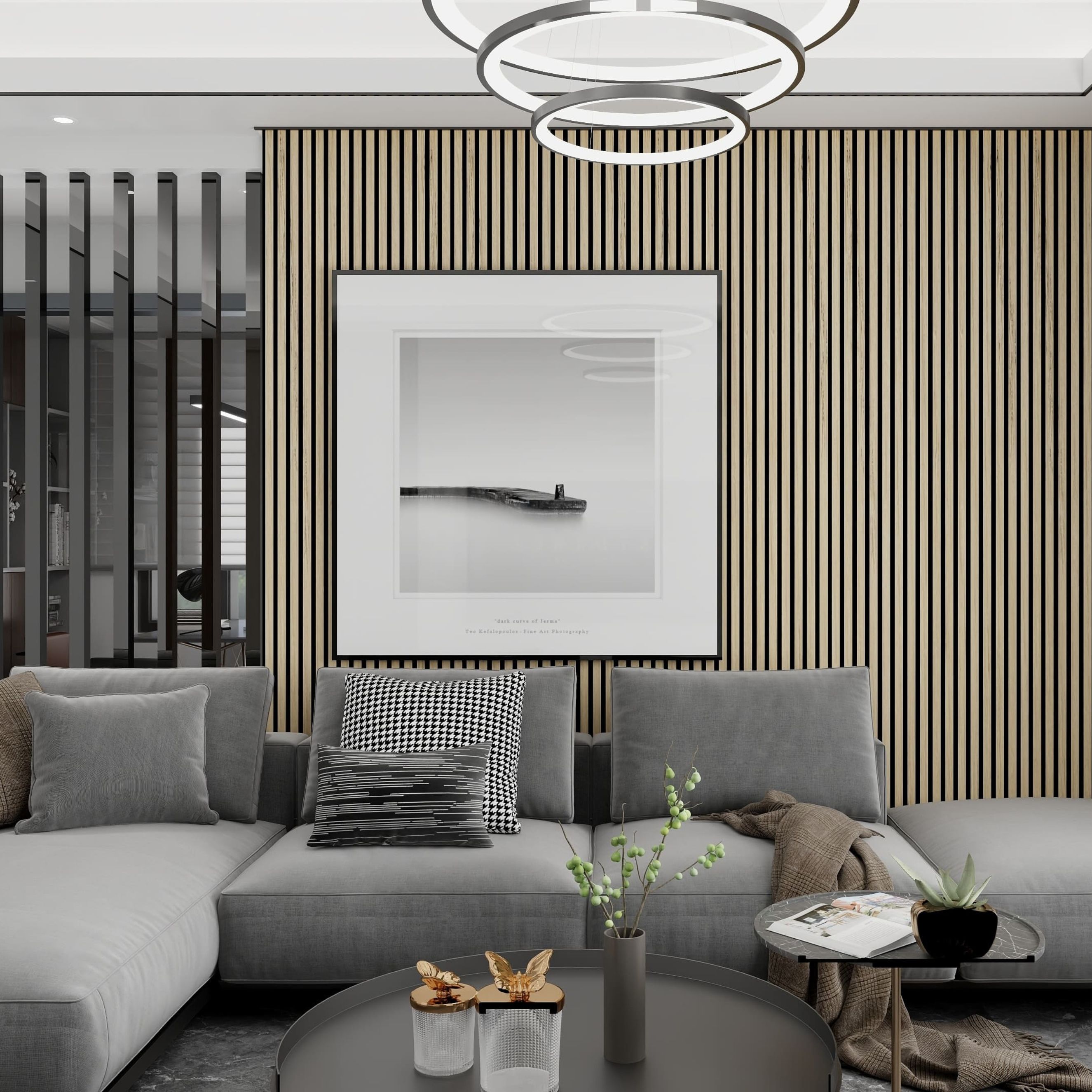 PROVISTON Akustik Wandpaneel 400 x 400 mm | Eiche Natur MDF Akustik 3D ...